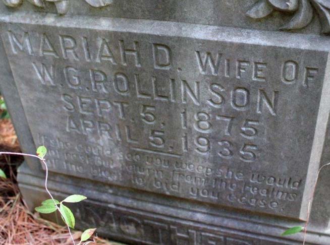 Rollinson-Farrow Cemetery - Frisco, Dare Co., NC