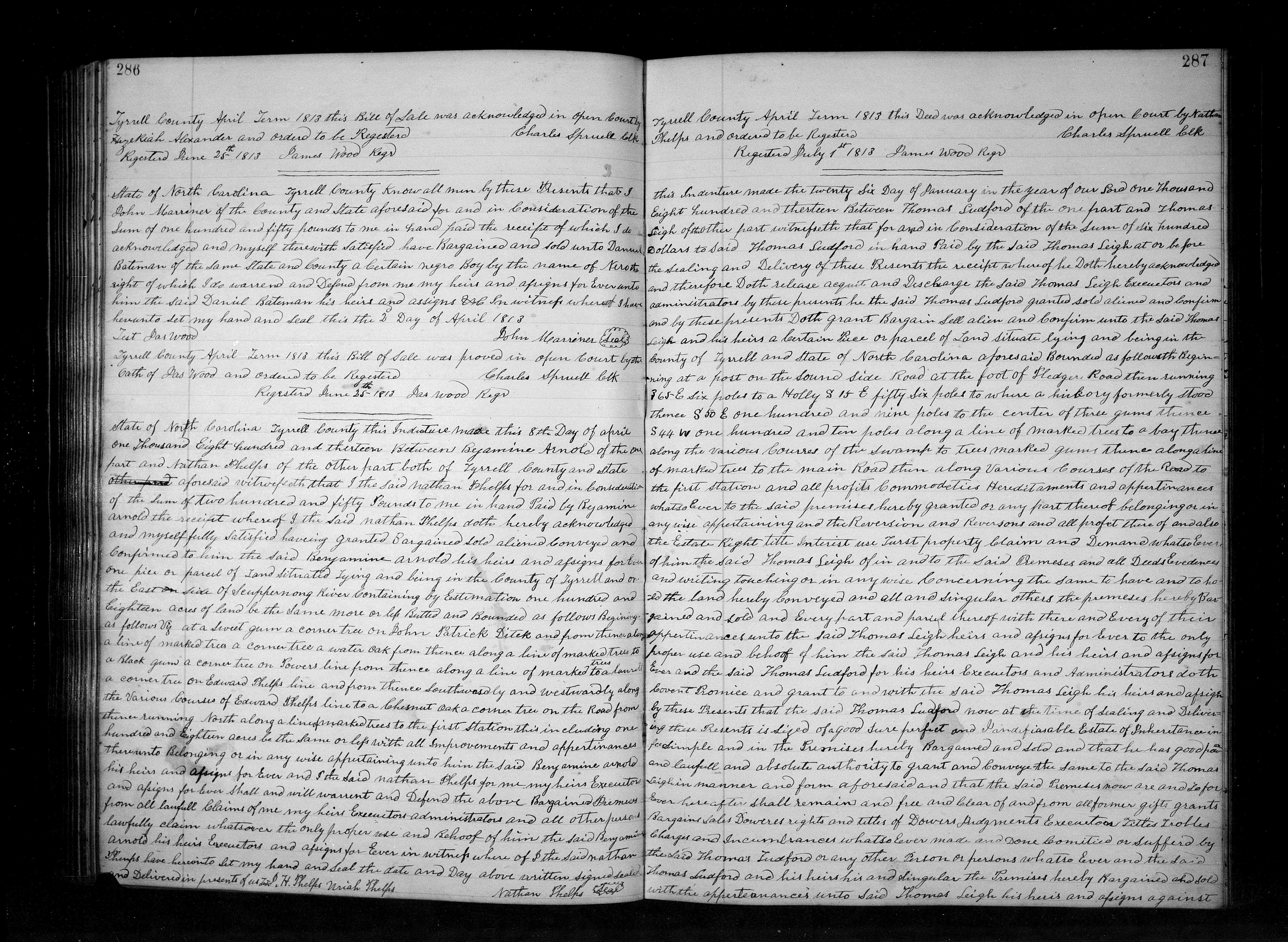 Deed of Hezekiah Alexander