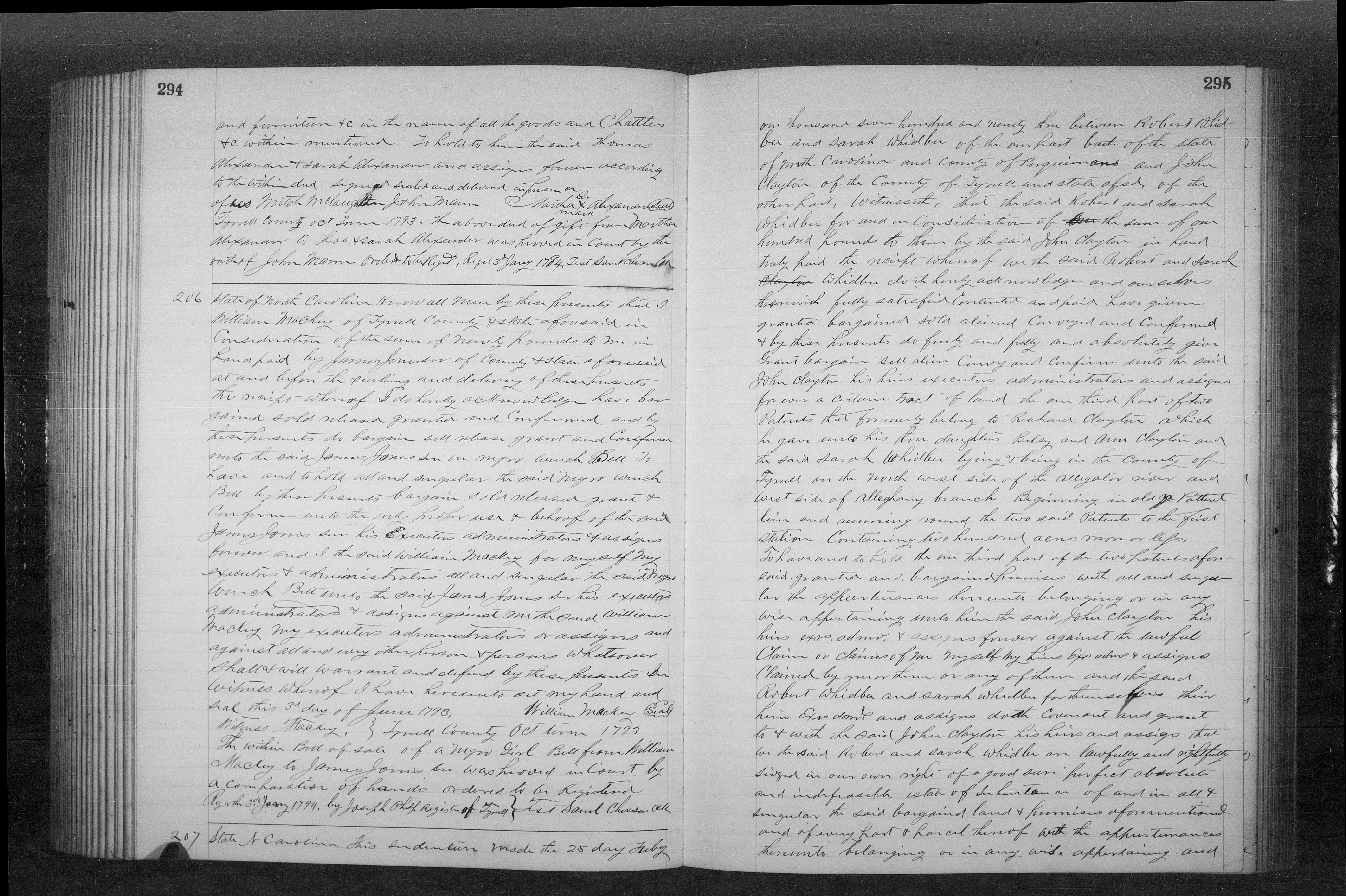 Deed of Martha Alexander